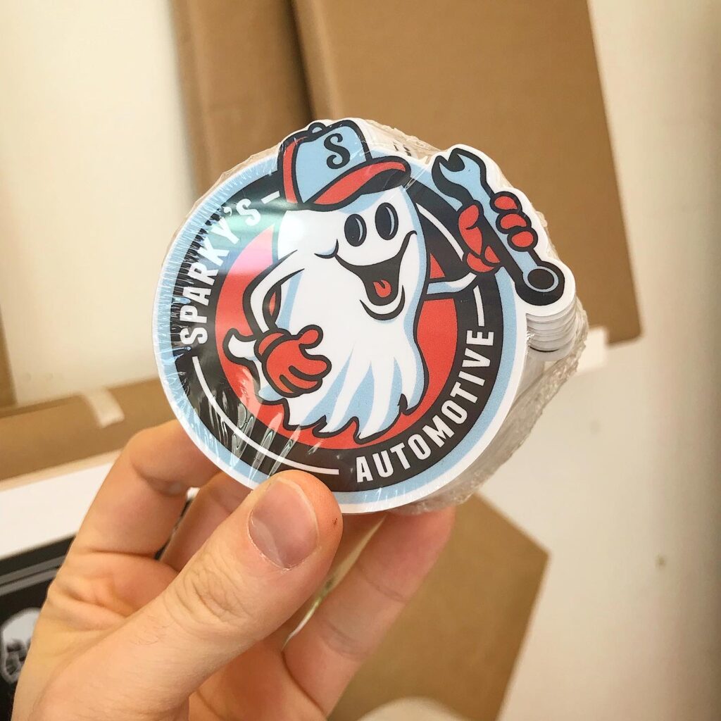 Custom Shape Decal Stickers - A Good Sign