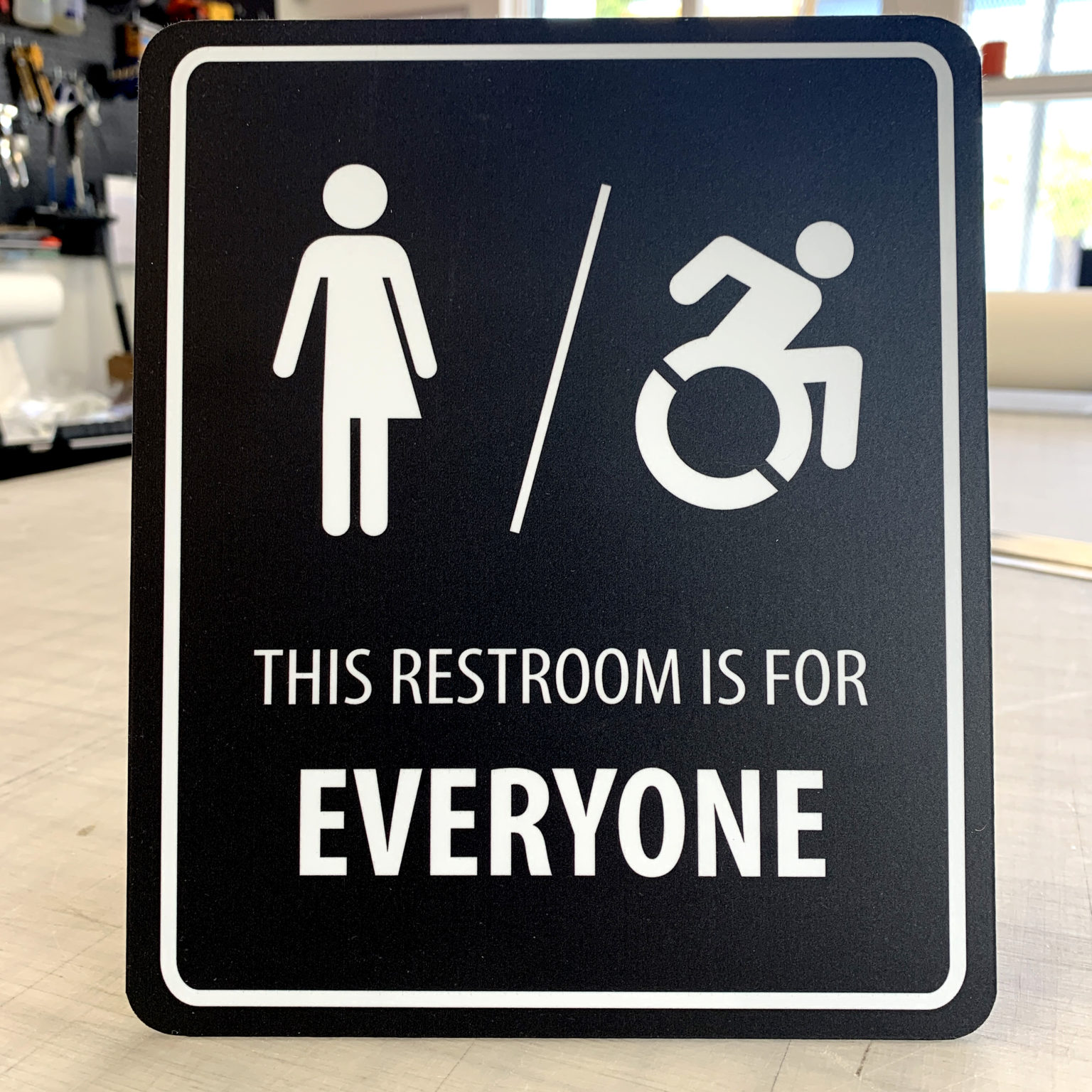 Ready Made: Gender-Neutral Single Stall Restroom Signs - A Good Sign